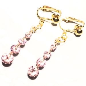 custom made jewelry | Jewelry | 5 Champaign Cz Pink Rose Gold Drop ...